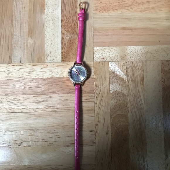 Disney | Accessories | Tinkerbell Pink Sparkly Watch Wthin Band | Poshmark
